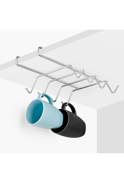 Naya Trendx 10 Kancalı Fincan Kupa Bardak Askısı Bardaklık Raf Organizer