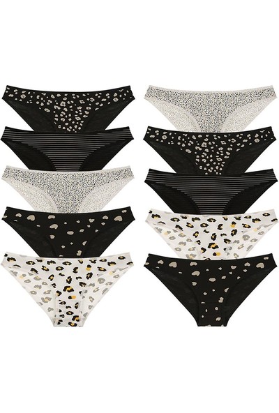 Ilısana 10'lu Kadın Renkli Külot