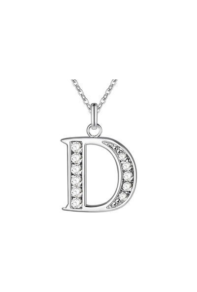 Xinhang D Yüksek Gümüş Kaplama Alfabe Kolye Ilk 26 Harfler Kişiselleştirilmiş Charm Kolye (Yurt Dışından) Xinhang D Yüksek Gümüş Kaplama Alfabe Kolye Ilk 26 Harfler Kişiselleştirilmiş Charm Kolye (Yurt Dışından)