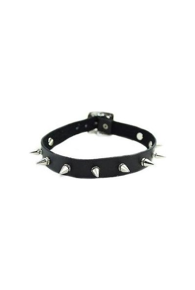 Xinhang Gotik Unisex Faux Deri Spike Rivet Gerdanlık Punk Kolye (Yurt Dışından) Xinhang Gotik Unisex Faux Deri Spike Rivet Gerdanlık Punk Kolye (Yurt Dışından)