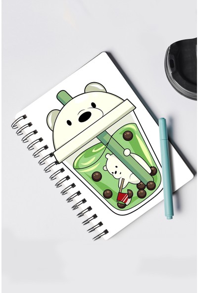 Takivis Kutup Ayısı Ahşap Kapaklı Mdf Defter Takivis Kutup Ayısı Ahşap Kapaklı Mdf Defter