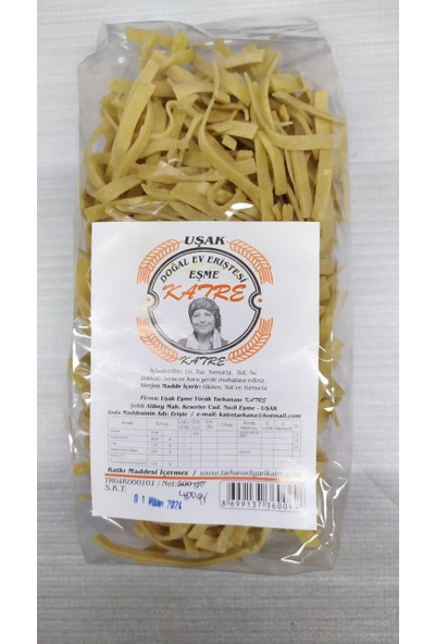 Kt %100 Doğal Uşak Eşme Ev Eriştesi - 400G.