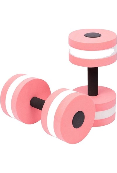 1 Çift Su Yüzen Dambıl Eva Dambıl (Pembe Beyaz)