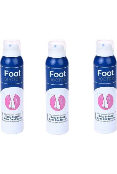 Foot Doctor Koku Giderici Ayak Için Deodorant 150 Ml (3 Adet) Foot Doctor Koku Giderici Ayak Için Deodorant 150 Ml (3 Adet)