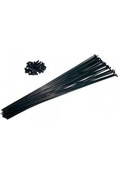 Motobisikletim Bisiklet Jant Teli 2mm x 262 [36 Adet] Çift Kat Jantlar [siyah]