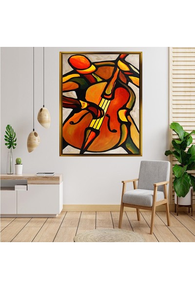 Altın Çerçeveli Dekoratif Tablo