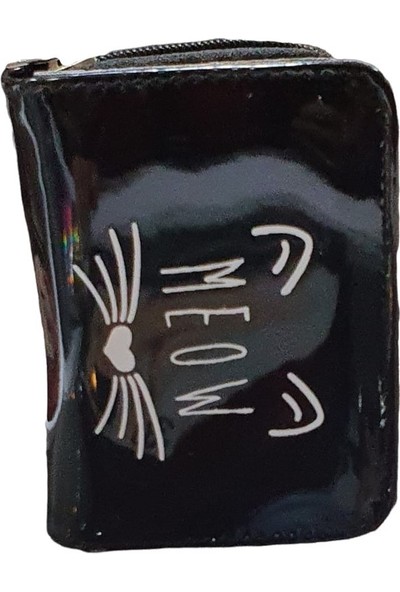 Aybaak Baskılı Kedi Figür Desenli Bayan Cüzdan