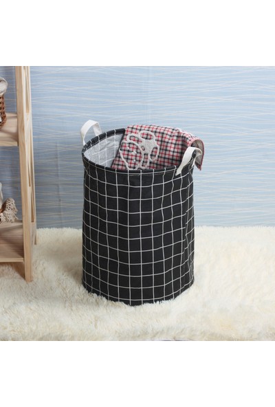 Hi Stores Desenli Kirli Çamaşır Sepeti - Siyah ( Yurt Dışından ) Hi Stores Desenli Kirli Çamaşır Sepeti - Siyah ( Yurt Dışından )