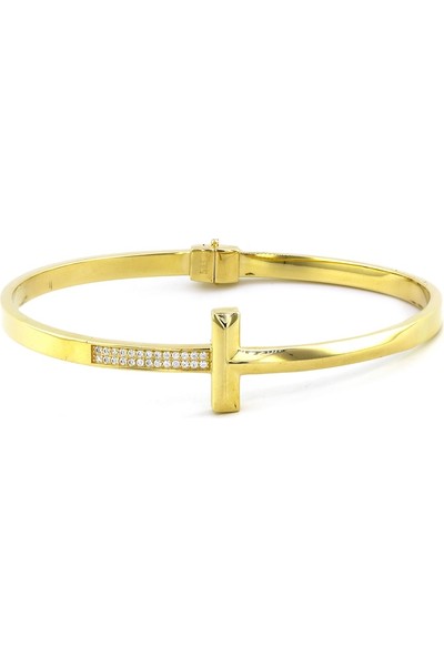 Altınkaynak 14 Ayar Kelepçeli Altın Bilezik