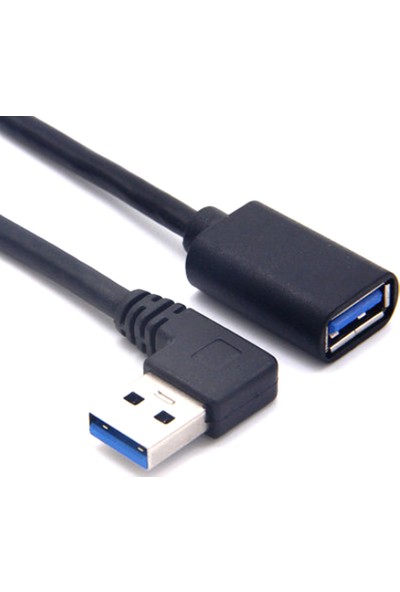 Wozlo USB 3.0 Uzatma Kablosu Sol Açılı 90 Derece Dirsek Panel Tipi Kablo 30CM Wozlo USB 3.0 Uzatma Kablosu Sol Açılı 90 Derece Dirsek Panel Tipi Kablo 30CM