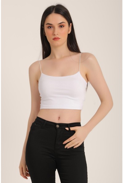 Tampap Kadın Ip Askılı Büstiyer Elastan Atlet Tampap 8031