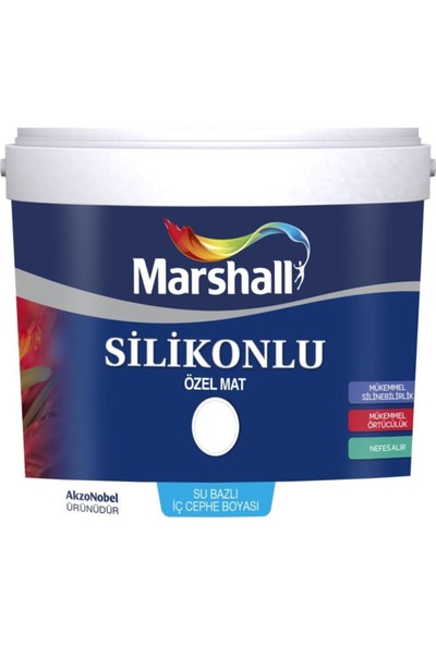 Marshall Silikonlu Özel Mat Iç Cephe Boyası 2,5 Lt