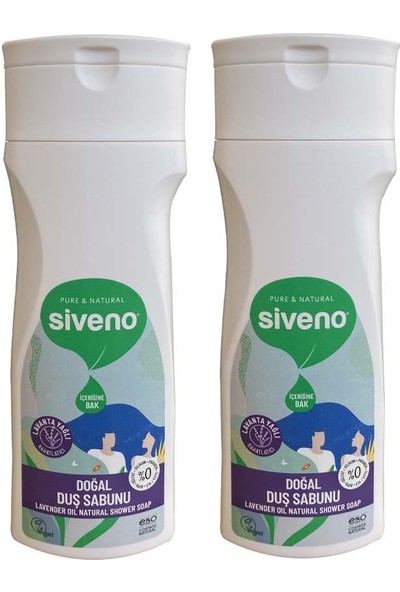 Siveno Lavanta Yağlı Doğal Duş Sabunu 300 ml x 2 Siveno Lavanta Yağlı Doğal Duş Sabunu 300 ml x 2