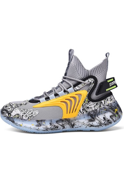 KMX Erkek Ayakkabıları Yüksek Basketbol Spor Ayakkabıları (Yurt Dışından)