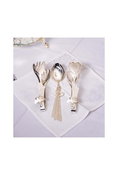 Bakır Concept Gümüş Kaplama Servis Kaşıkları