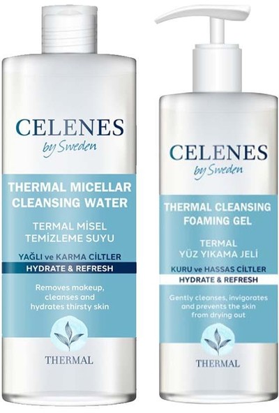 Celenes By Sweden Temizleme Jeli 250 ml ve Temizleme Suyu 250 ml Celenes By Sweden Temizleme Jeli 250 ml ve Temizleme Suyu 250 ml