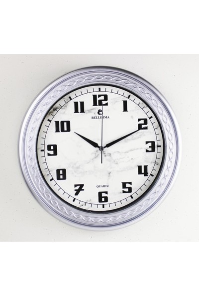 Bellisima BL-1059 Serisi Metal Görünümlü Klasik Sessiz Akar Duvar Saati 30 cm Bellisima BL-1059 Serisi Metal Görünümlü Klasik Sessiz Akar Duvar Saati 30 cm