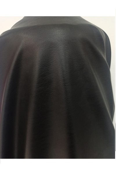 Vega Suni Deri Giyimlik Siyah Suni Deri Esne Yumuşak Poliüretanlı