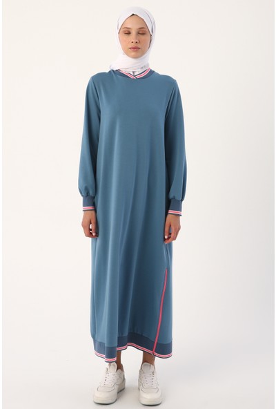 ALLDAY Neon Ribanalı Fermuarlı Elbise