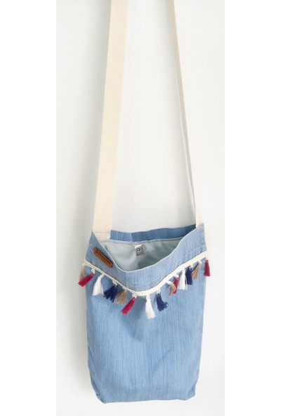 Özel Tasarım Kot Çanta 28X 35 cm Özel Tasarım Kot Çanta 28X 35 cm