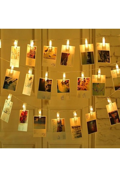 20'li Gün Işığı Ledli Fotoğraf Mandalları 20'li Gün Işığı Ledli Fotoğraf Mandalları