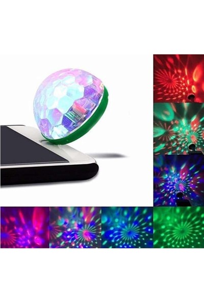 Jadoosa 5li Paket USB Sese Duyarlı LED Disko Topu 4W - Micro USB Hediyeli Jadoosa 5li Paket USB Sese Duyarlı LED Disko Topu 4W - Micro USB Hediyeli