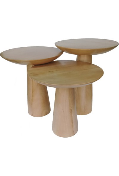 Erdem Mobilya Ahşap Naturel Cilalı Mantar Sehpa Erdem Mobilya Ahşap Naturel Cilalı Mantar Sehpa