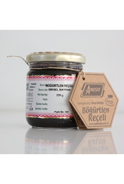 Amesia Böğürtlen Reçeli 220 gr