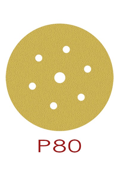 Brio Zımpara 6 Delikli Cırtlı P80 10'Lu