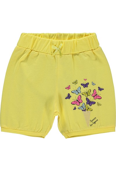 Civil Girls Kız Çocuk Şort 2-5 Yaş Sarı