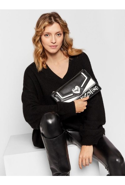 Love Moschino JC4260PP0DKE100A Siyah Kadın Portföy&el Çantası