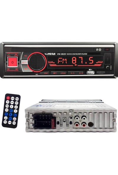 Mega Oto Teyp 4 x 55 W Bt/2x usb/sd/fm/aux VM-8820 Mega Oto Teyp 4 x 55 W Bt/2x usb/sd/fm/aux VM-8820