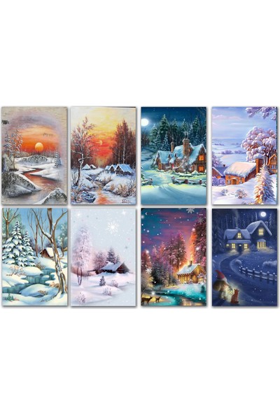 Yılbaşı Kartpostal Seti 10X15 cm