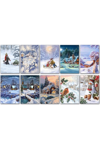 Yılbaşı Kartpostal Seti 10X15 cm