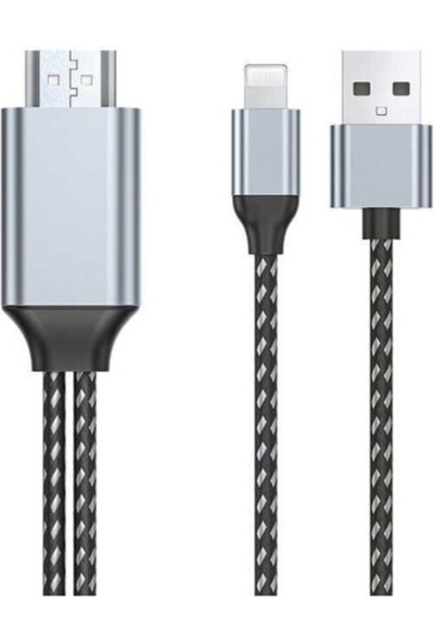 Dolia X7L Lightning To HDMI Kablo-Gri