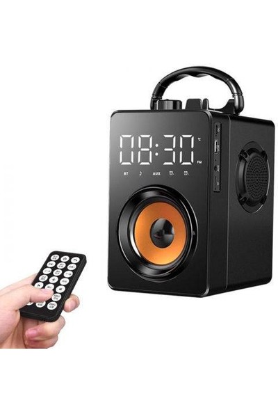 Polhammobile Polham Şarjlı Dijital Saatli Kumandalı Kablosuz Bluetooth Hoparlör Subwoofer Radyolu Tf-Aux-Sd-Usb Polhammobile Polham Şarjlı Dijital Saatli Kumandalı Kablosuz Bluetooth Hoparlör Subwoofer Radyolu Tf-Aux-Sd-Usb
