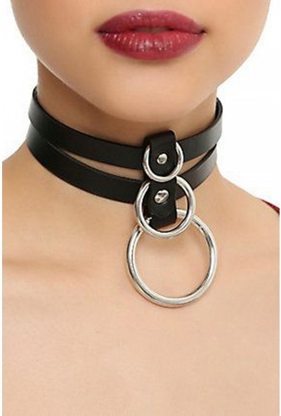 Secret Love 3 Halkalı Seksi Fetiş Tasma - APFT223 Secret Love 3 Halkalı Seksi Fetiş Tasma - APFT223