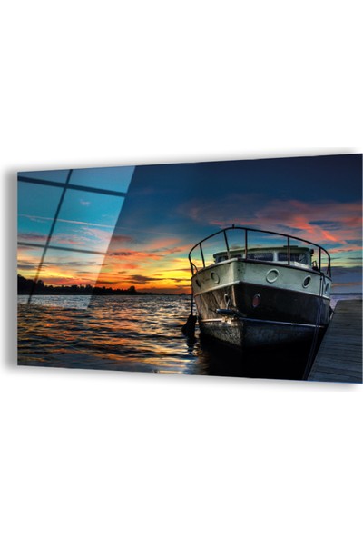 Dekorvia Kırılmaz Cam Gemi Manzara Tablo Dekorvia Kırılmaz Cam Gemi Manzara Tablo