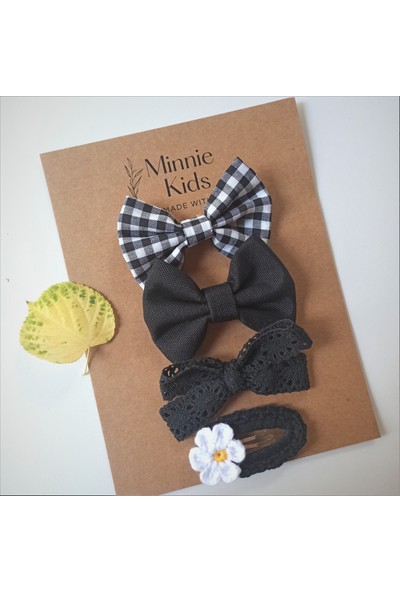 Minniekids Kız Bebek/çocuk 4lü Toka Seti