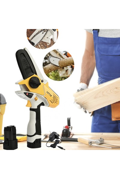Jetta Power Tools Akülü Bıçkı Ağaç Kesme Dal Kesme Testeresi Sarı Jetta Power Tools Akülü Bıçkı Ağaç Kesme Dal Kesme Testeresi Sarı