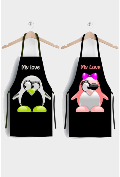 Ays Home Ayshome Penguen Ikili Mutfak Önlüğü Seti Ays Home Ayshome Penguen Ikili Mutfak Önlüğü Seti