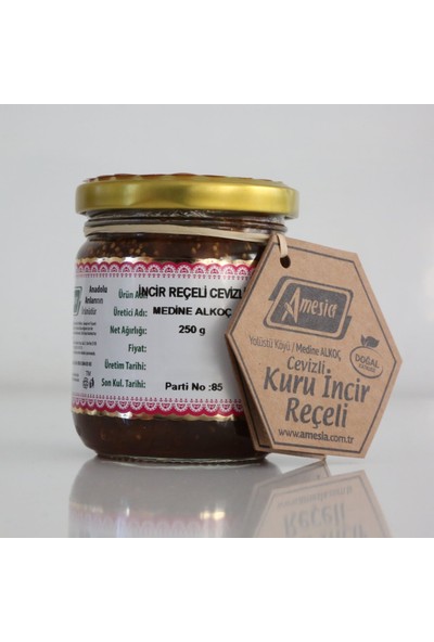 Amesia Incir Reçeli Cevizli 250 gr Amesia Incir Reçeli Cevizli 250 gr
