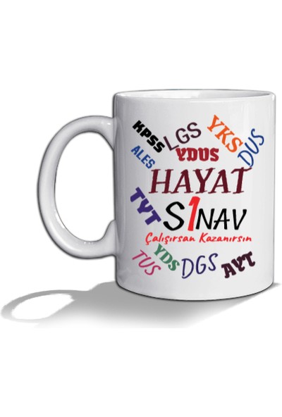 Tisho Hayat 1 Sınav Beyaz Kupa Bardak