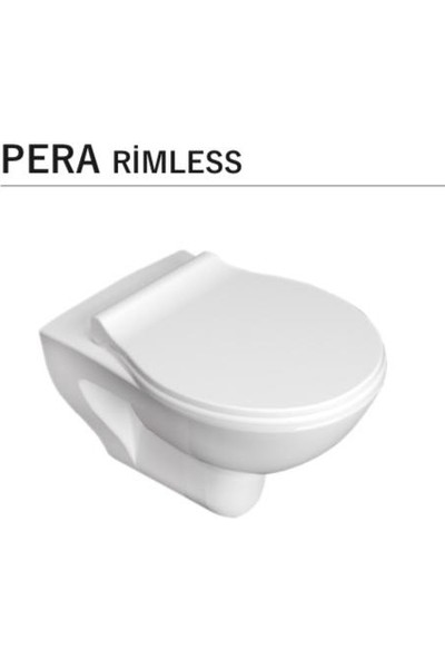 Turavit Pera Kanalsız Asma Klozet + Soft Kapak Turavit Pera Kanalsız Asma Klozet + Soft Kapak