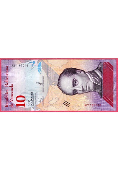 TK Venezuela 10 Bolivares 2018 Çil (L171 4576) TK Venezuela 10 Bolivares 2018 Çil (L171 4576)