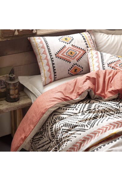 Cotton Box Pamuk Desenli Tek Kişilik Nevresim Takımı Renk Kiremit Cotton Box Pamuk Desenli Tek Kişilik Nevresim Takımı Renk Kiremit