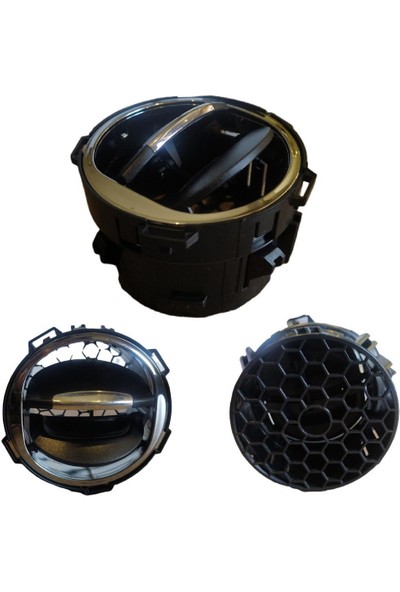 Otozet Clio 4 Havalandırma Izgarası Yan Köşe Kısım 1 Adet Krom Siyah