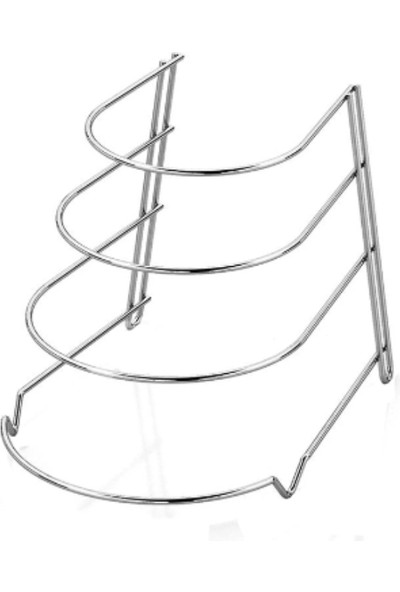 Maksipazar 4 Katlı Dolap Içi Tava ve Tabak Organizeri Maksipazar 4 Katlı Dolap Içi Tava ve Tabak Organizeri