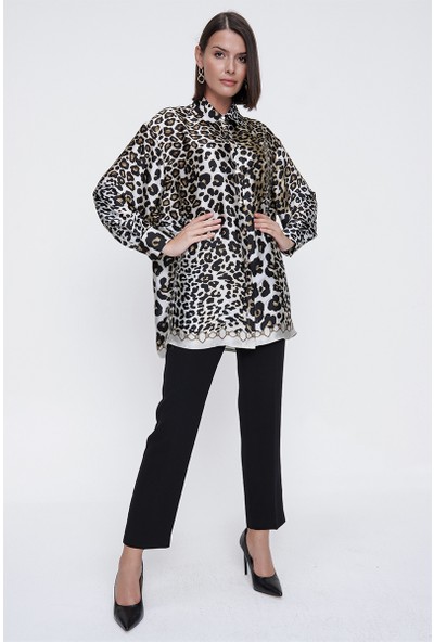 Aker 15227112 Leopar Desenli Tunik