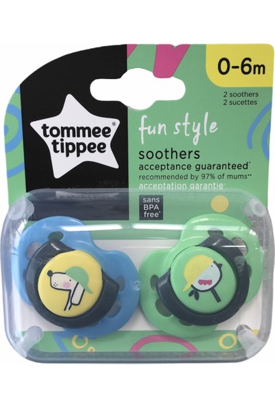 Tommee Tippee Fun Emzik 2li 0-6 Ay Yeşil